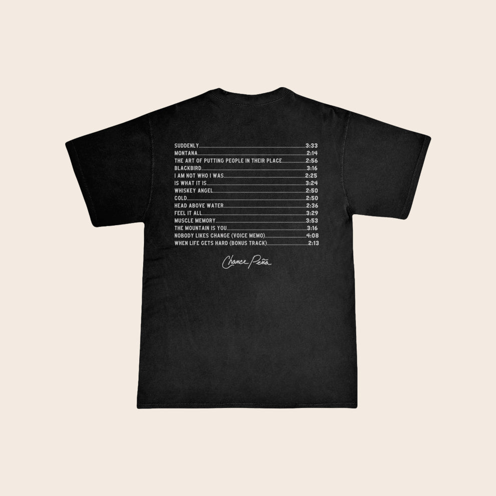 Tracklist Tee – Chance Peña